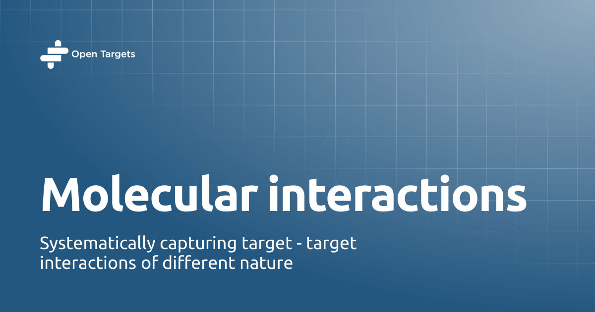 Molecular interactions | Open Targets Platform Documentation