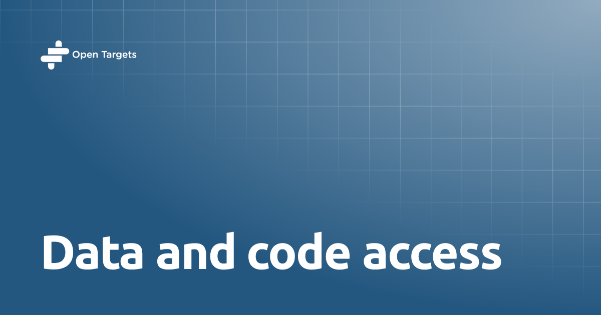 Data And Code Access Open Targets Platform Documentation